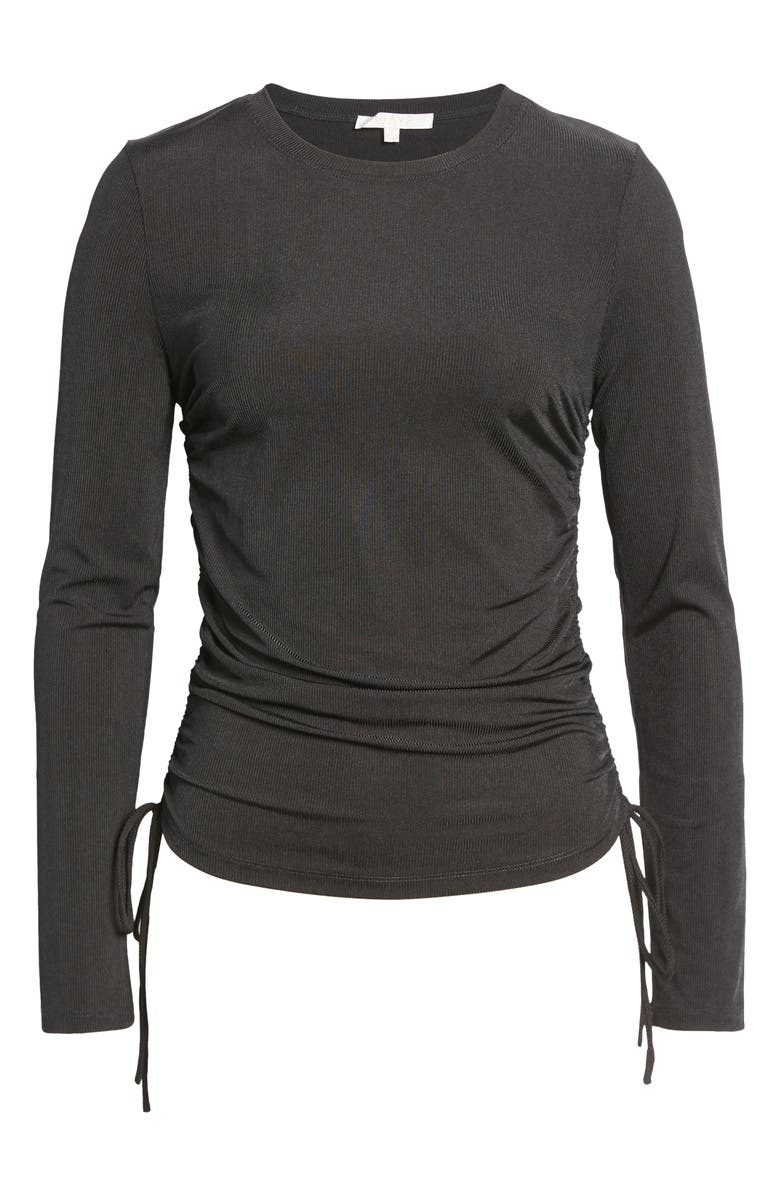 WAYF Kendall Rib Cinched Side Tie Top | Nordstromrack