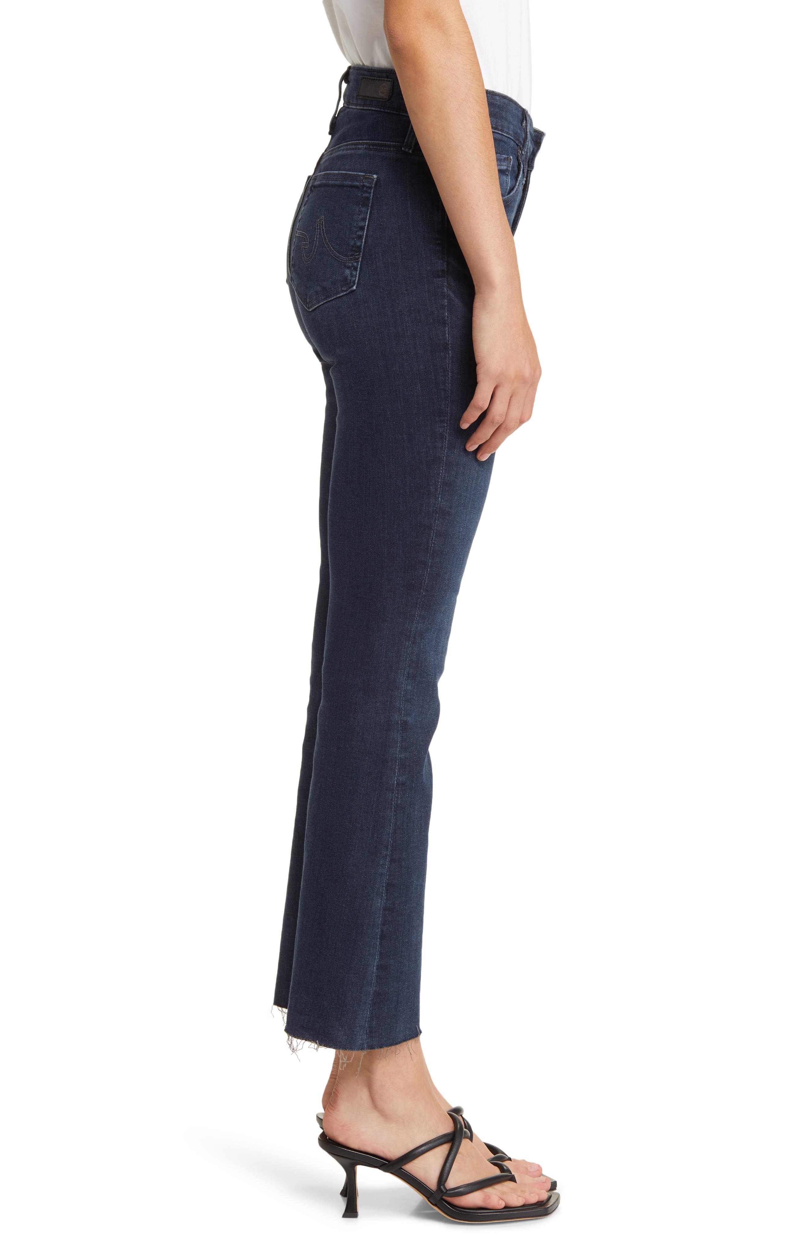 AG Farrah Raw Hem High Waist Crop Bootcut Jeans | Nordstromrack