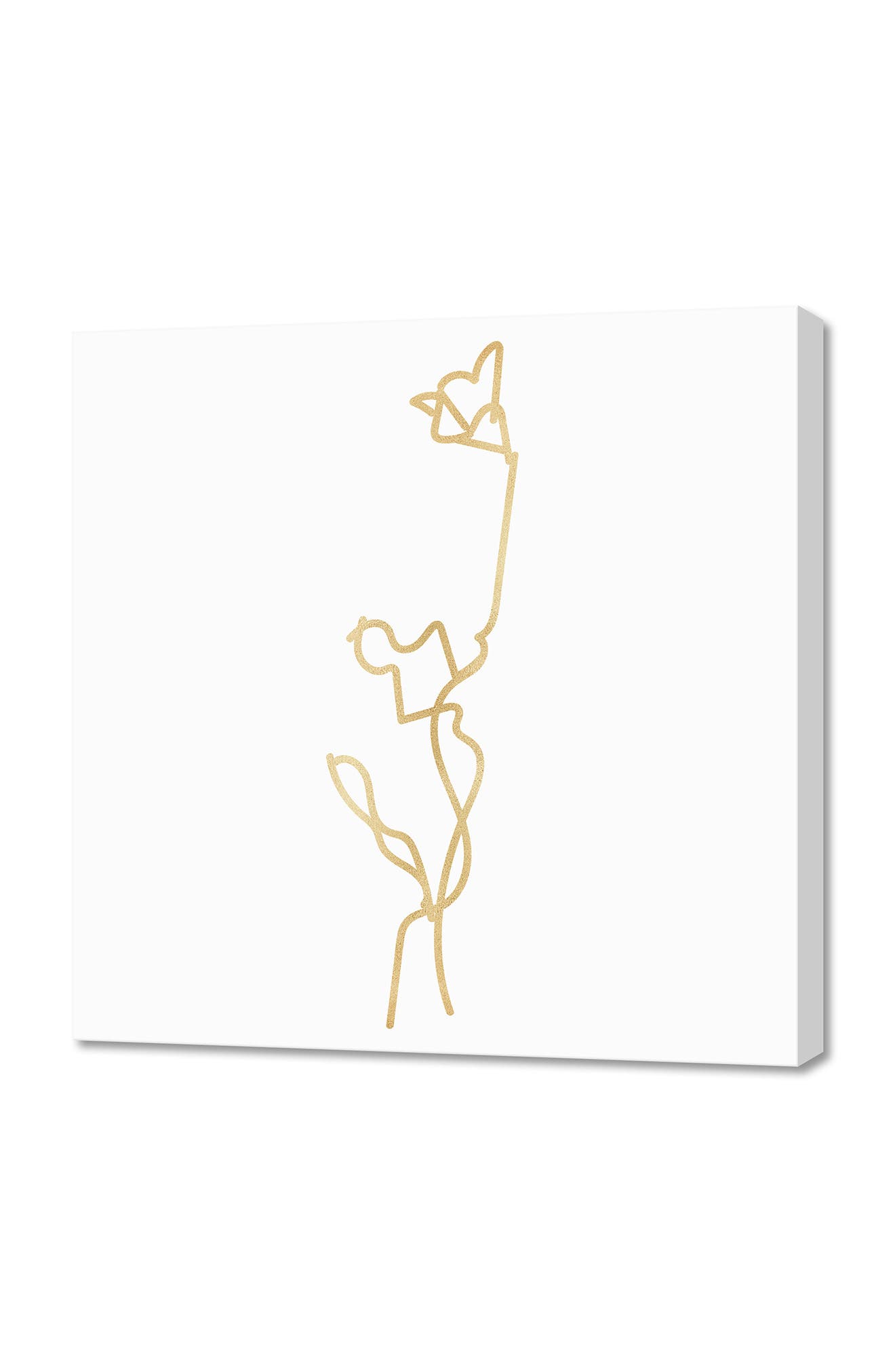 CURIOOS Line Art Flower Canvas Print | Nordstromrack