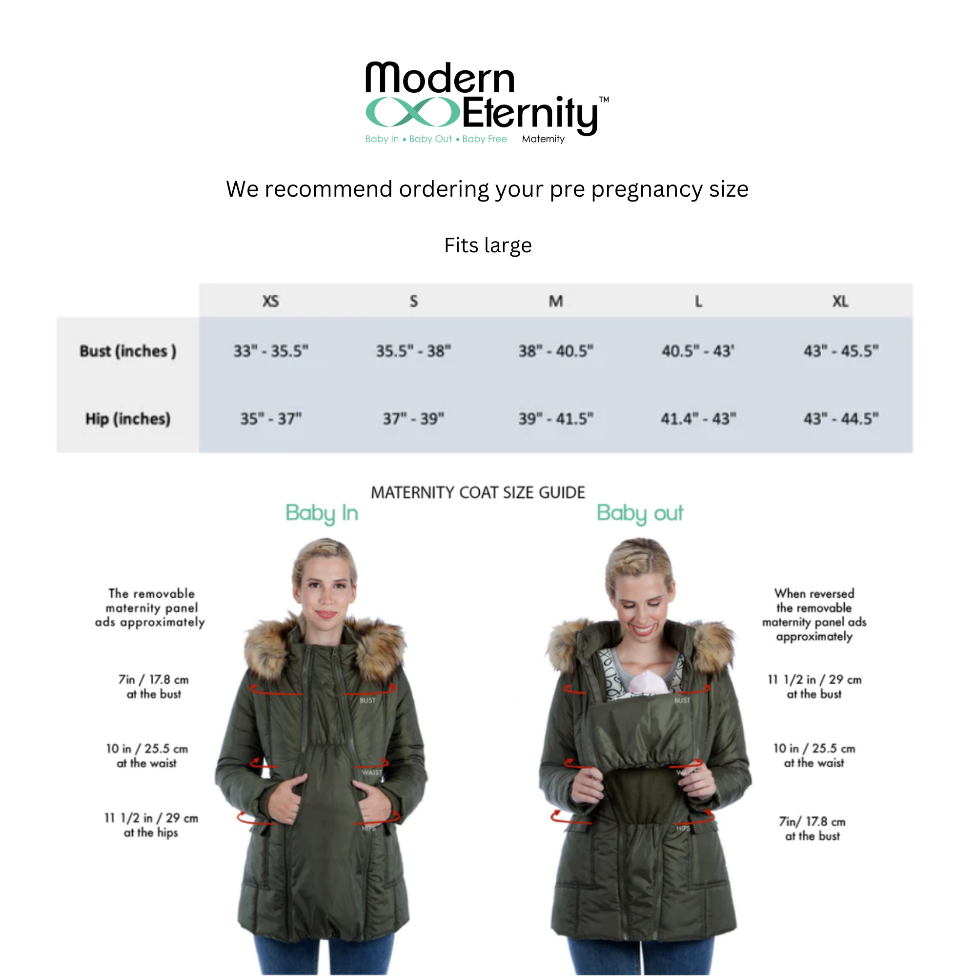 Modern Eternity Maternity Modern Eternity Lara 3-in-1 Military Style ...