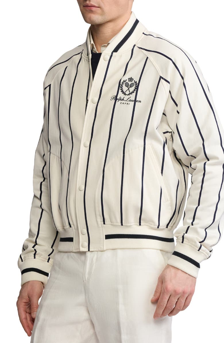 Ralph Lauren Purple Label Luxury Forsythe Stripe Cotton & Cashmere ...
