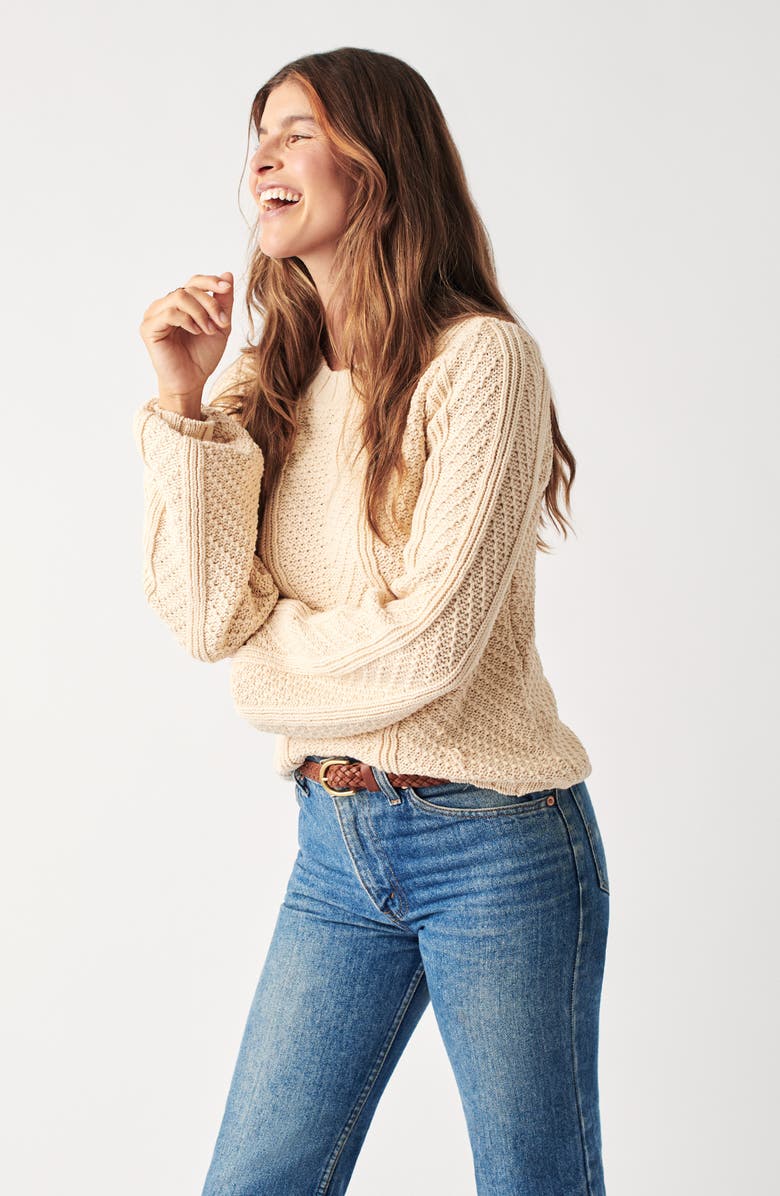 Faherty Becket Fisherman Cable Knit Sweater | Nordstromrack