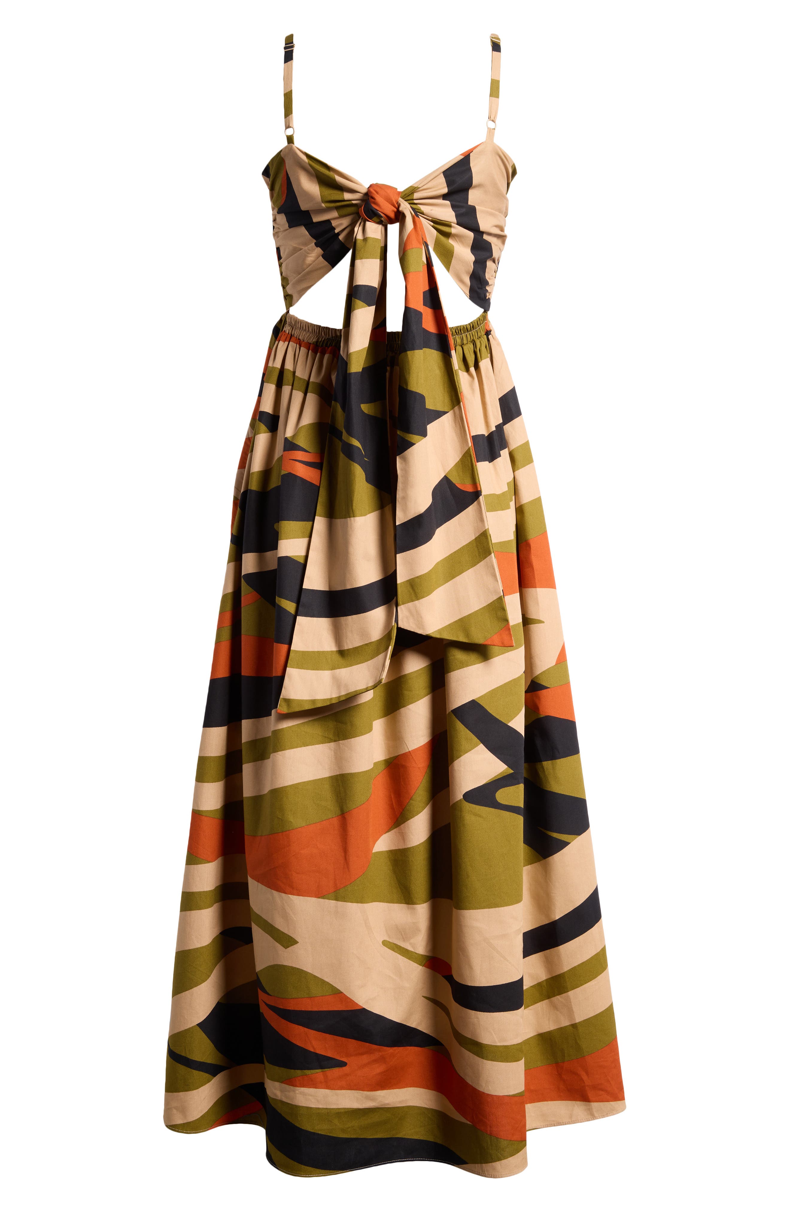 Halogen® Pleated Bodice Cutout Sundress | Nordstromrack