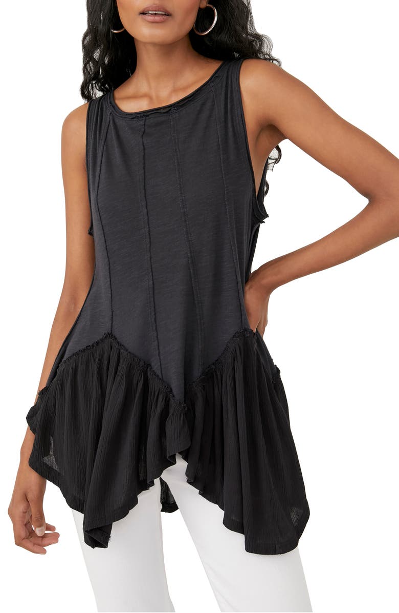 Free People Love Somebody Handkerchief Hem Cotton & Modal Tank ...