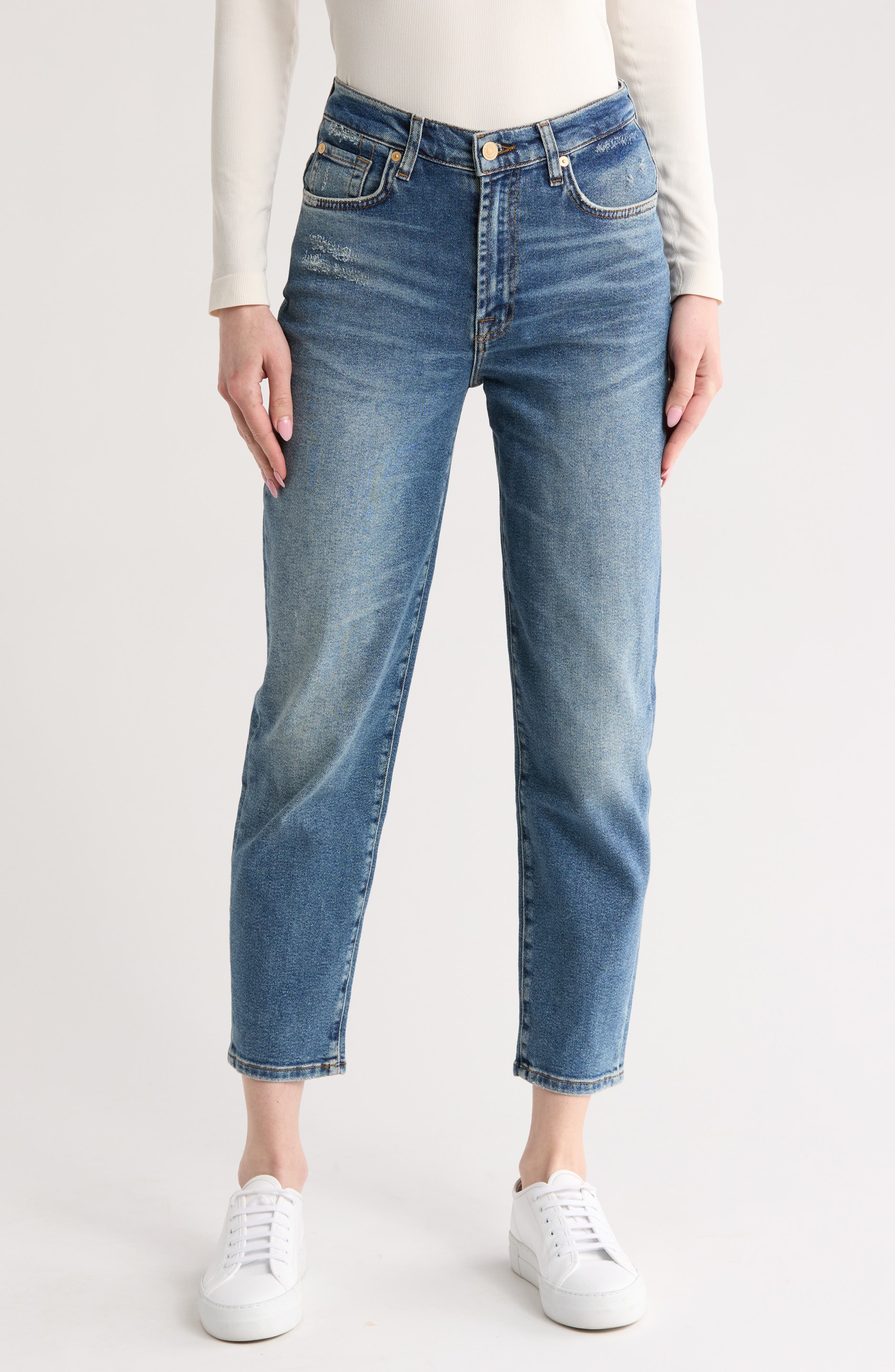 7 For All Mankind Malia Low Rise Tapered Leg Jeans | Nordstromrack