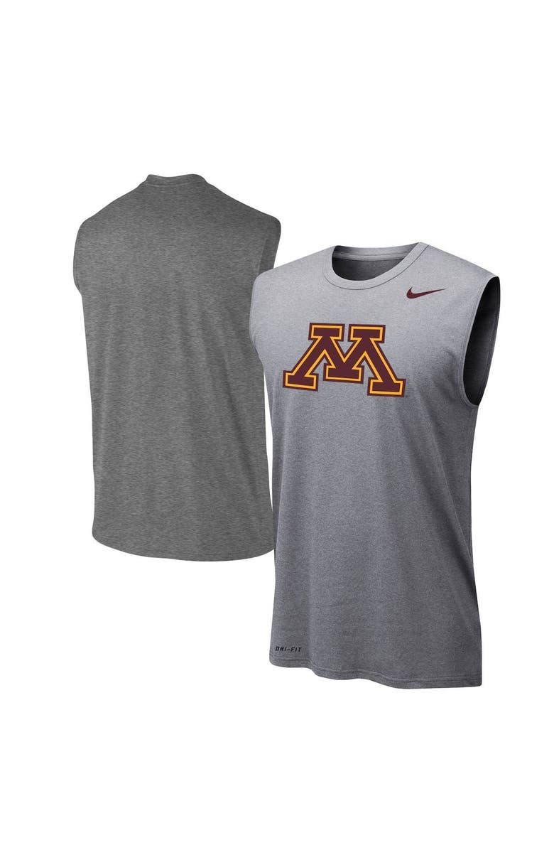 Nike Men's Nike Heathered Gray Minnesota Golden Gophers Performance ...