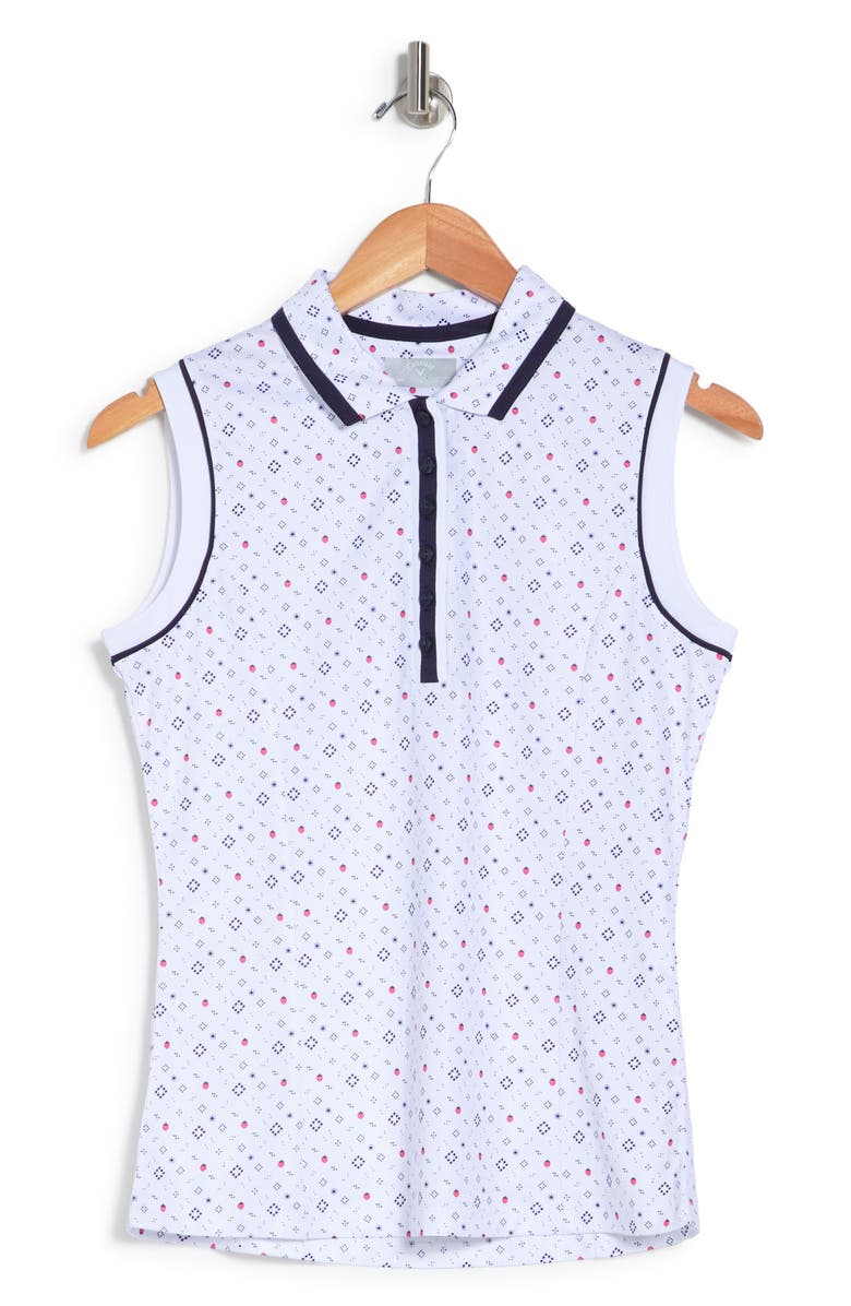 Callaway Golf® Geometric Print Sleeveless Golf Top | Nordstromrack