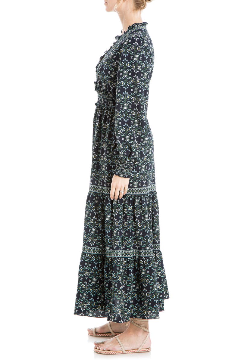 MAX STUDIO Long Sleeve Tiered Maxi Dress | Nordstromrack