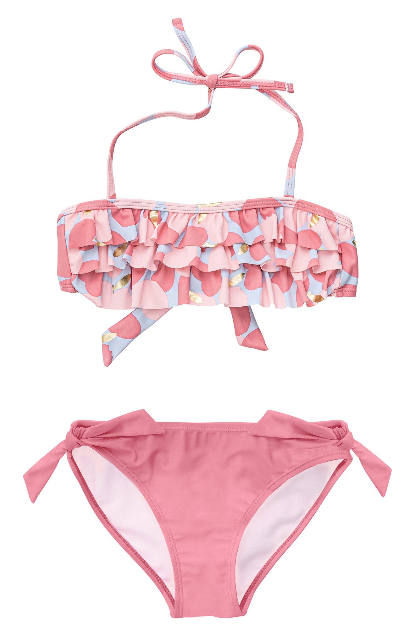 Snapper Rock Kids' Apple Love Ruffled Bikini Set | Nordstromrack