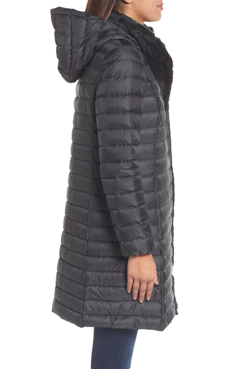 Cole Haan Signature Down Jacket with Faux Fur Hood | Nordstromrack