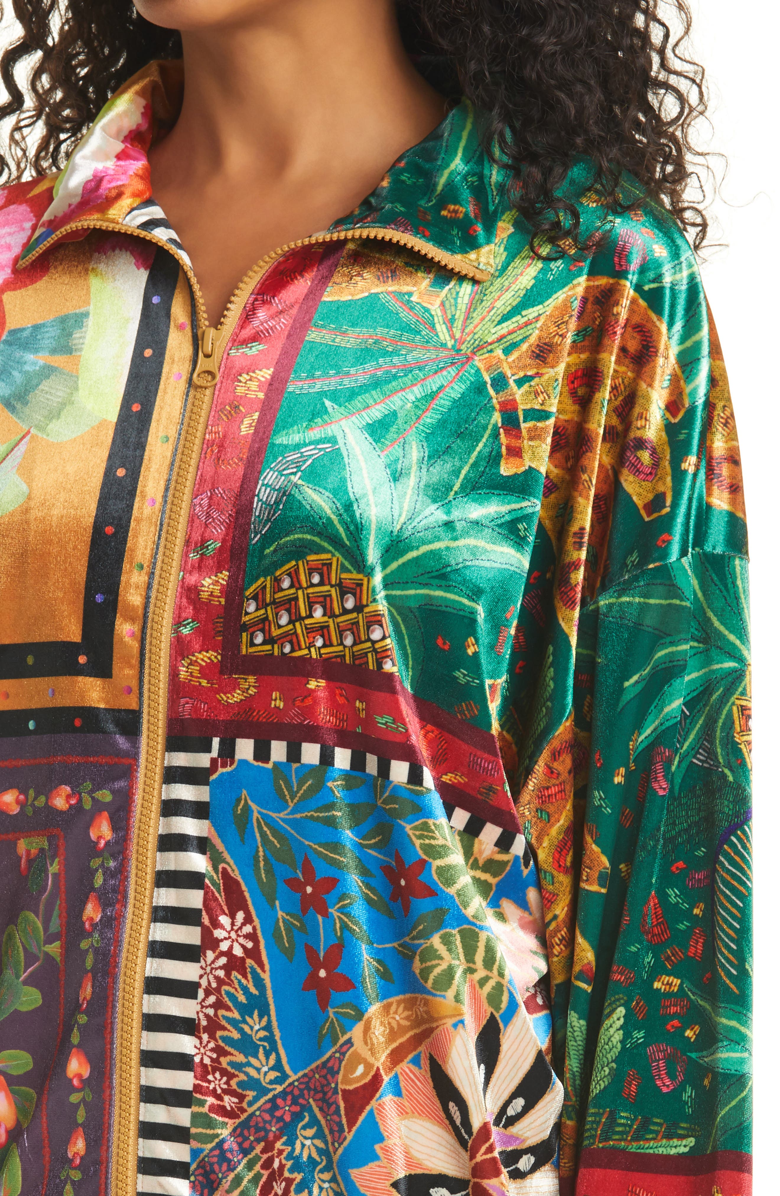 FARM Rio Mix Scarves Jacket | Nordstrom