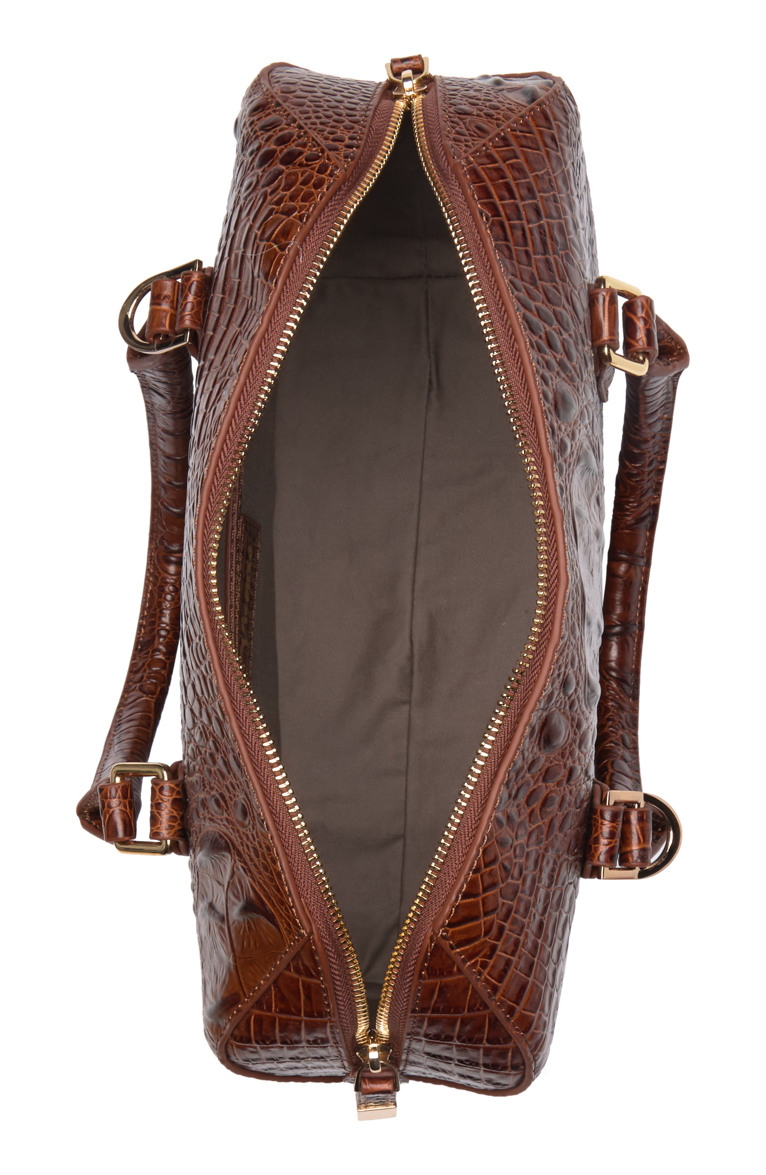 VICENZO LEATHER Grace Croc Embossed Leather Satchel | Nordstromrack