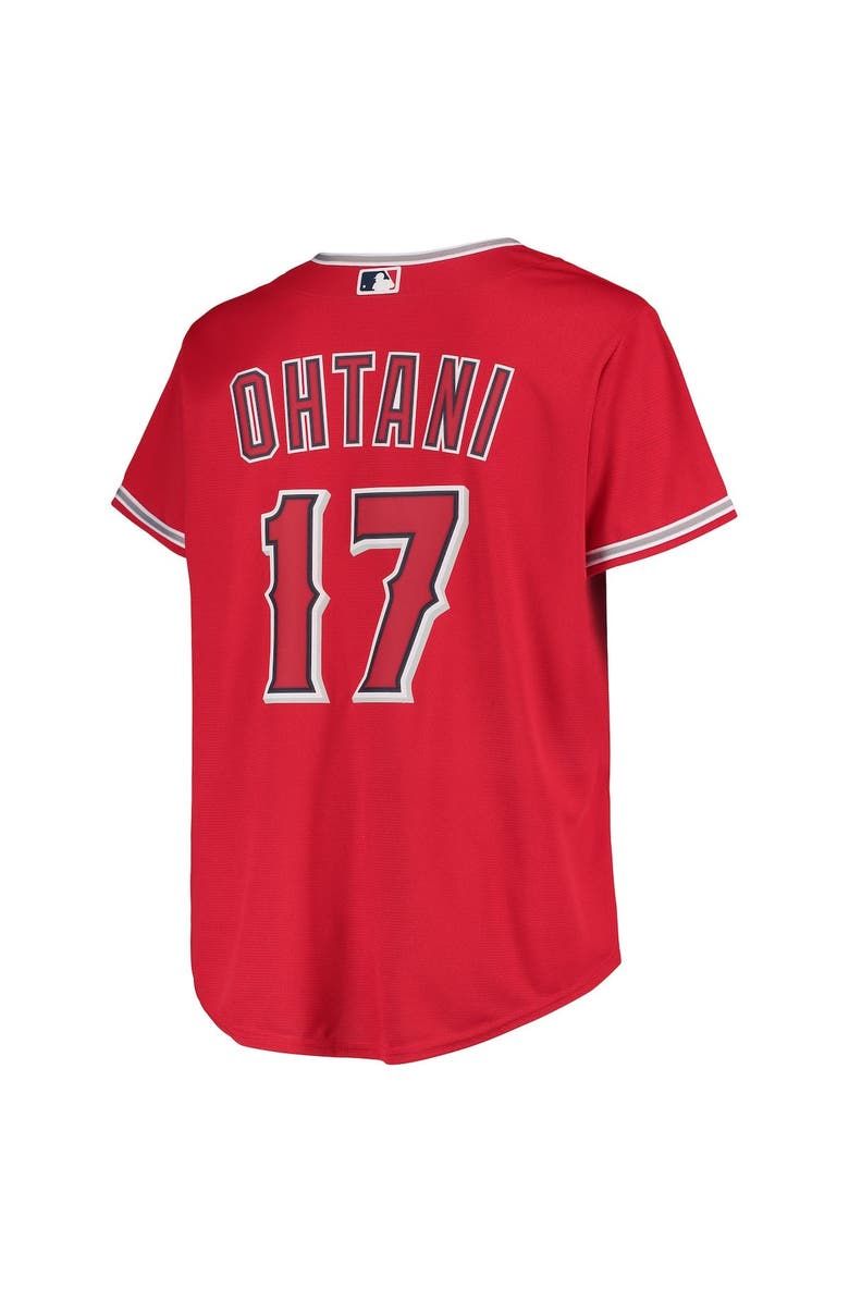PROFILE Women's Shohei Ohtani Red Los Angeles Angels Plus Size Replica ...