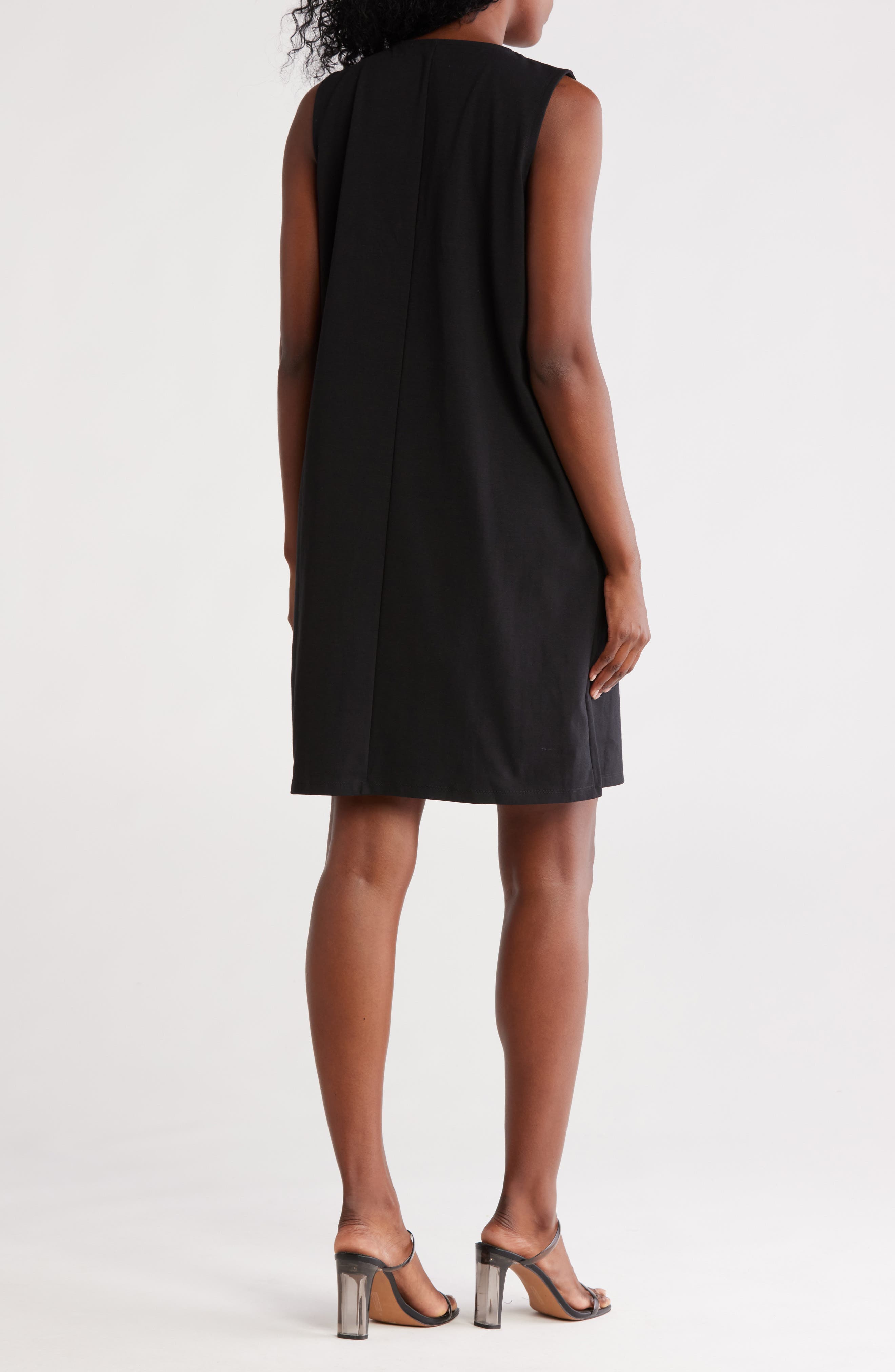 Eileen Fisher V-Neck Sleeveless Shift Dress | Nordstromrack