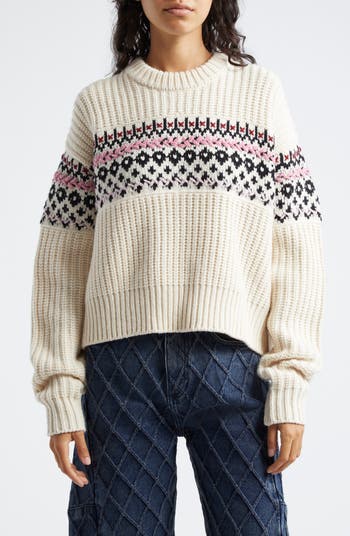 rag & bone Leigh Fair Isle Wool Sweater | Nordstromrack