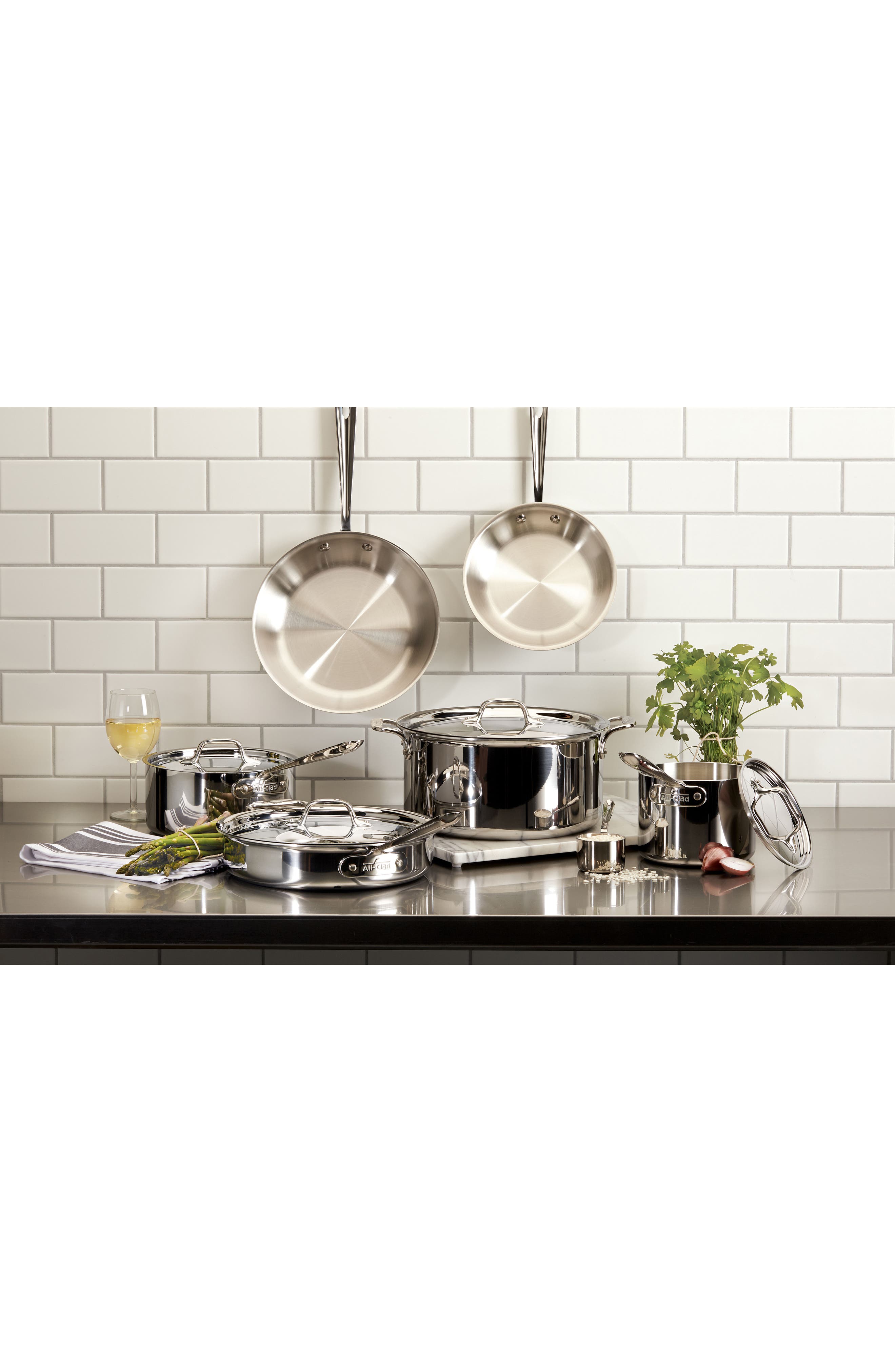 All-Clad 10-Piece Stainless Steel Cookware Set | Nordstrom