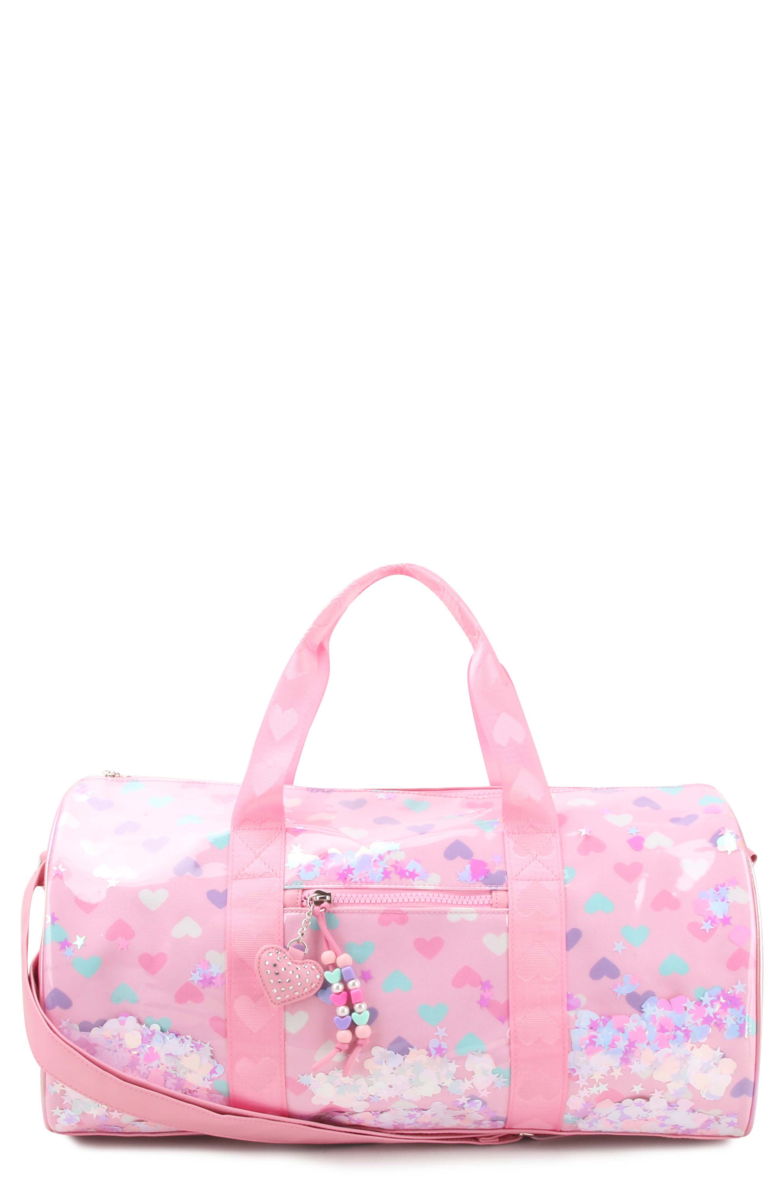 OMG Accessories Kids' Heart Print Confetti Duffle Bag | Nordstromrack