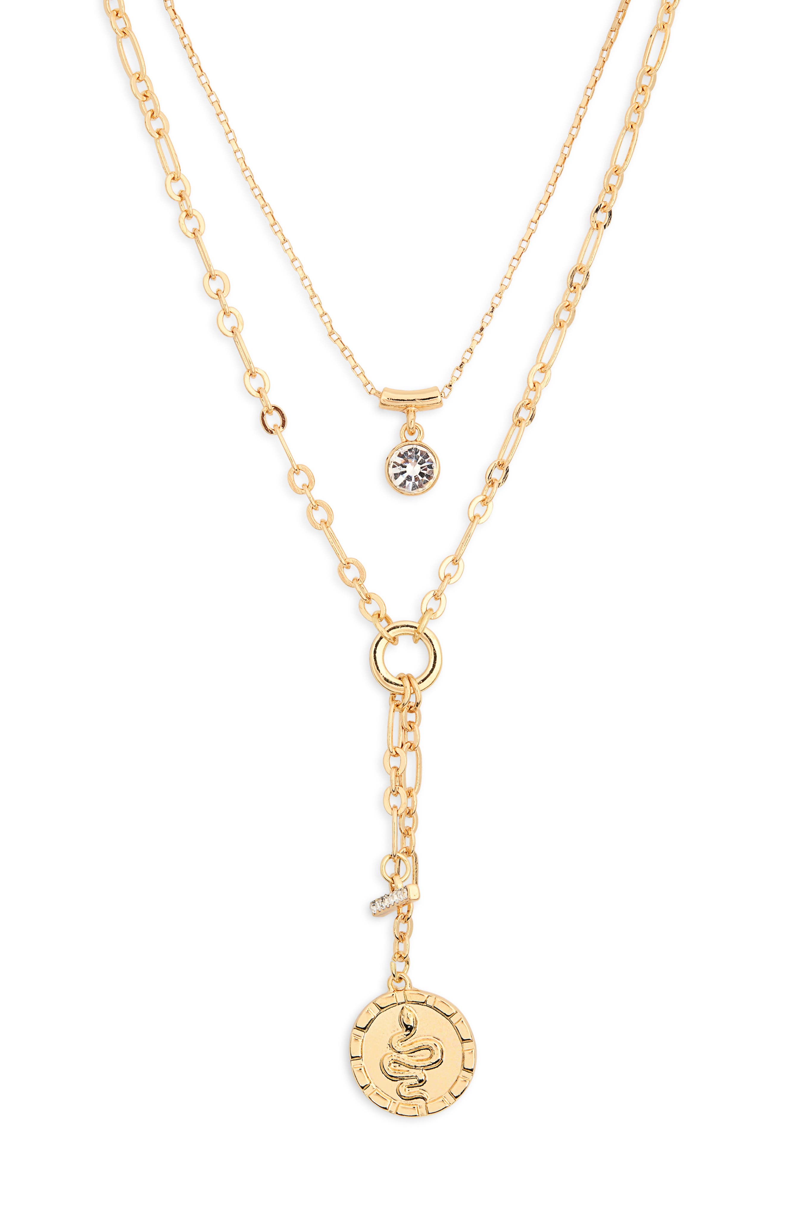 NORDSTROM RACK Layered Pendant Y-Necklace | Nordstromrack