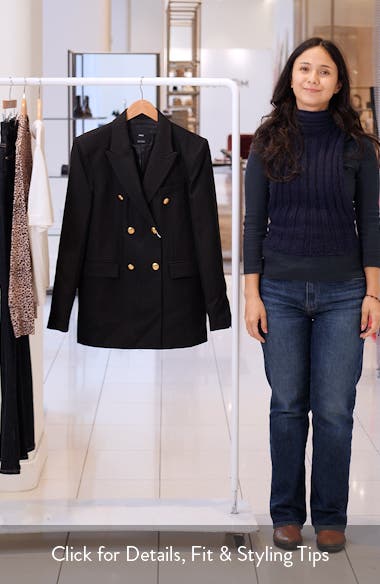MANGO Farah Double Breasted Blazer | Nordstromrack