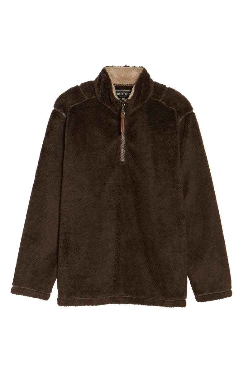 True Grit Pebble Pile Faux Fur Half Zip Pullover | Nordstromrack