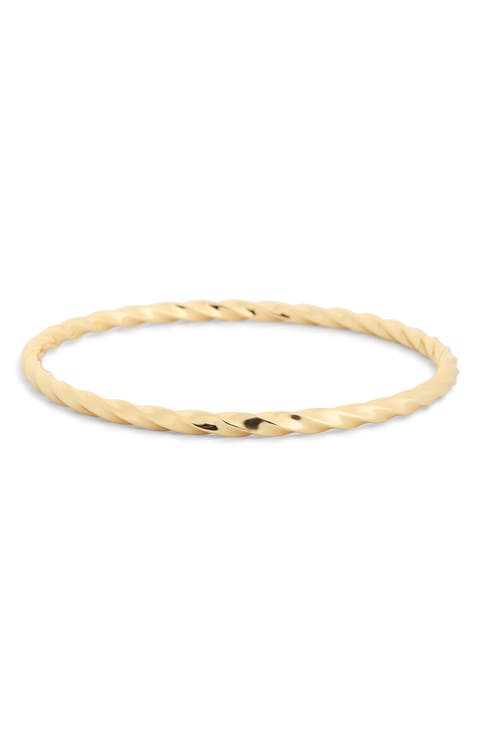 14k Gold Bangle Bracelets for Women | Nordstrom Rack