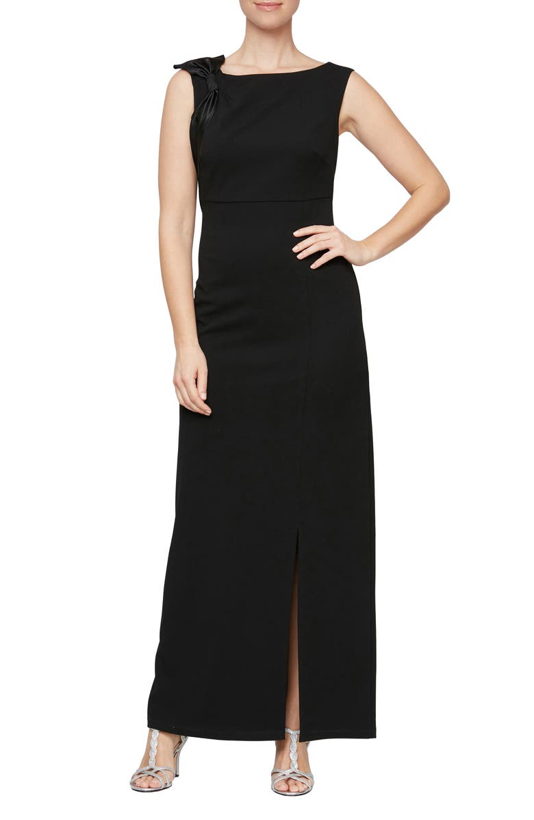 SL FASHIONS Shoulder Bow A-Line Gown | Nordstromrack