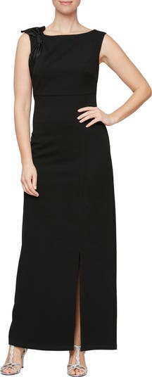 SL FASHIONS Shoulder Bow A-Line Gown | Nordstromrack