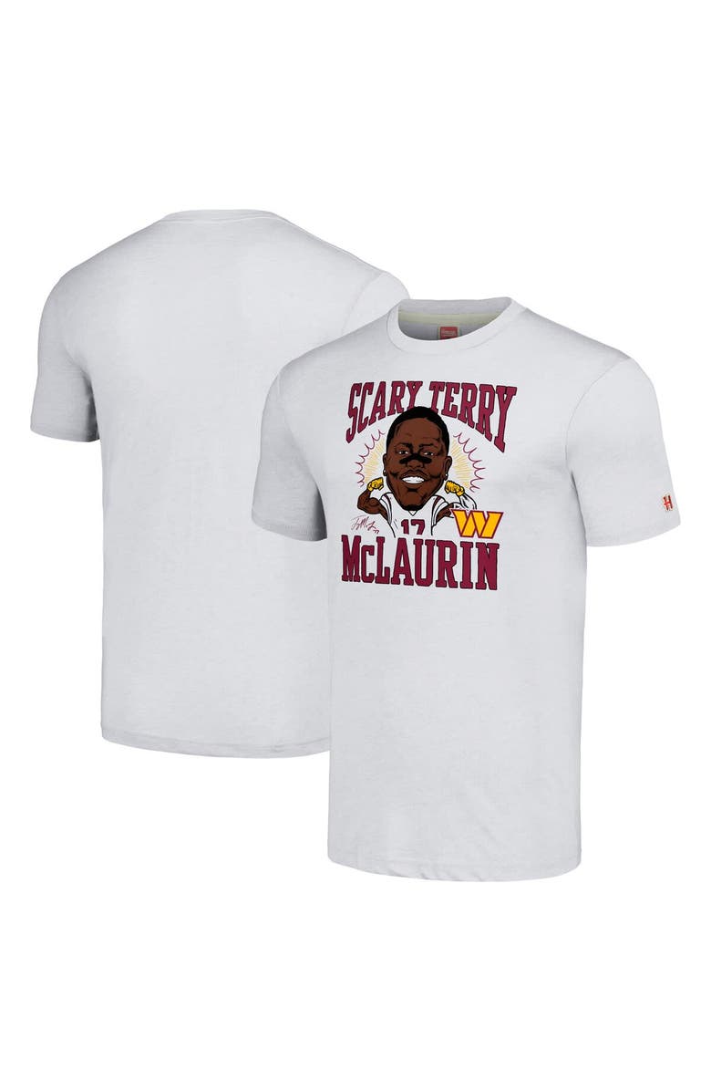 Homage Men's Homage Terry McLaurin Heathered Ash Washington Commanders ...