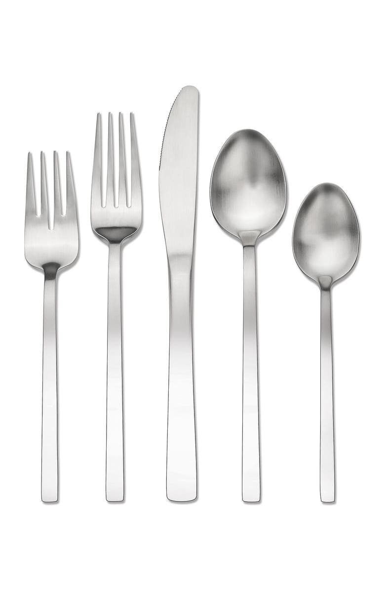 HAMPTON FORGE Skandia Moorland Accents White Ombre 20-Piece Flatware ...