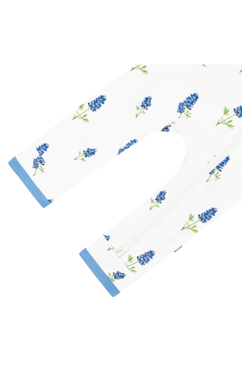 Kyte BABY Periwinkle Bluebonnet Zip-Up Romper | Nordstromrack