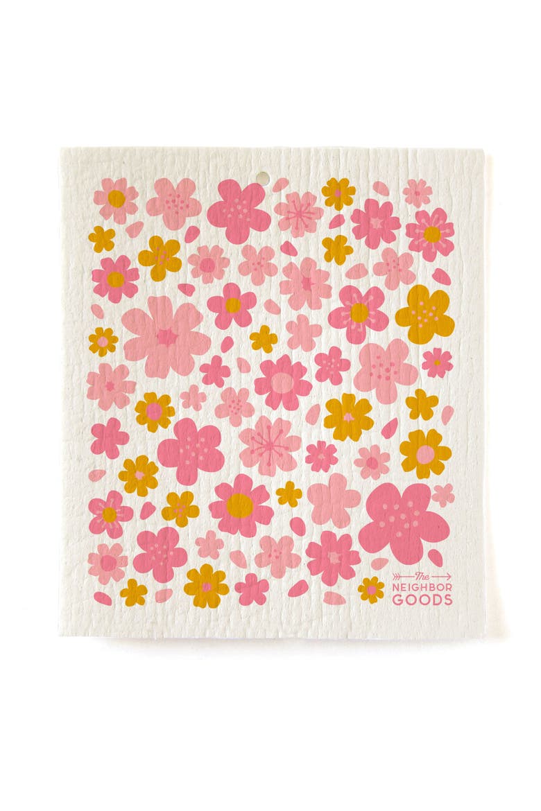 Blossoms Dish Towel + Sponge Cloth Gift Set | Nordstrom