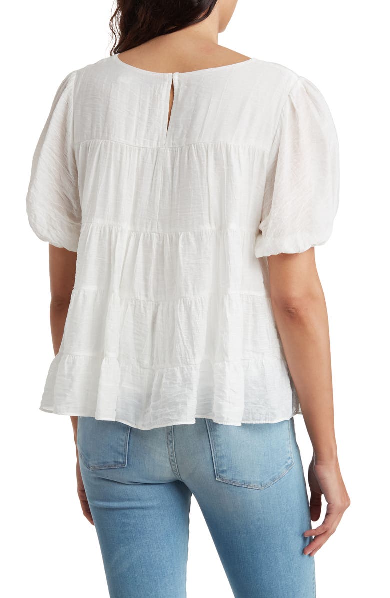 Lush Puff Sleeve Tiered Babydoll Top | Nordstromrack