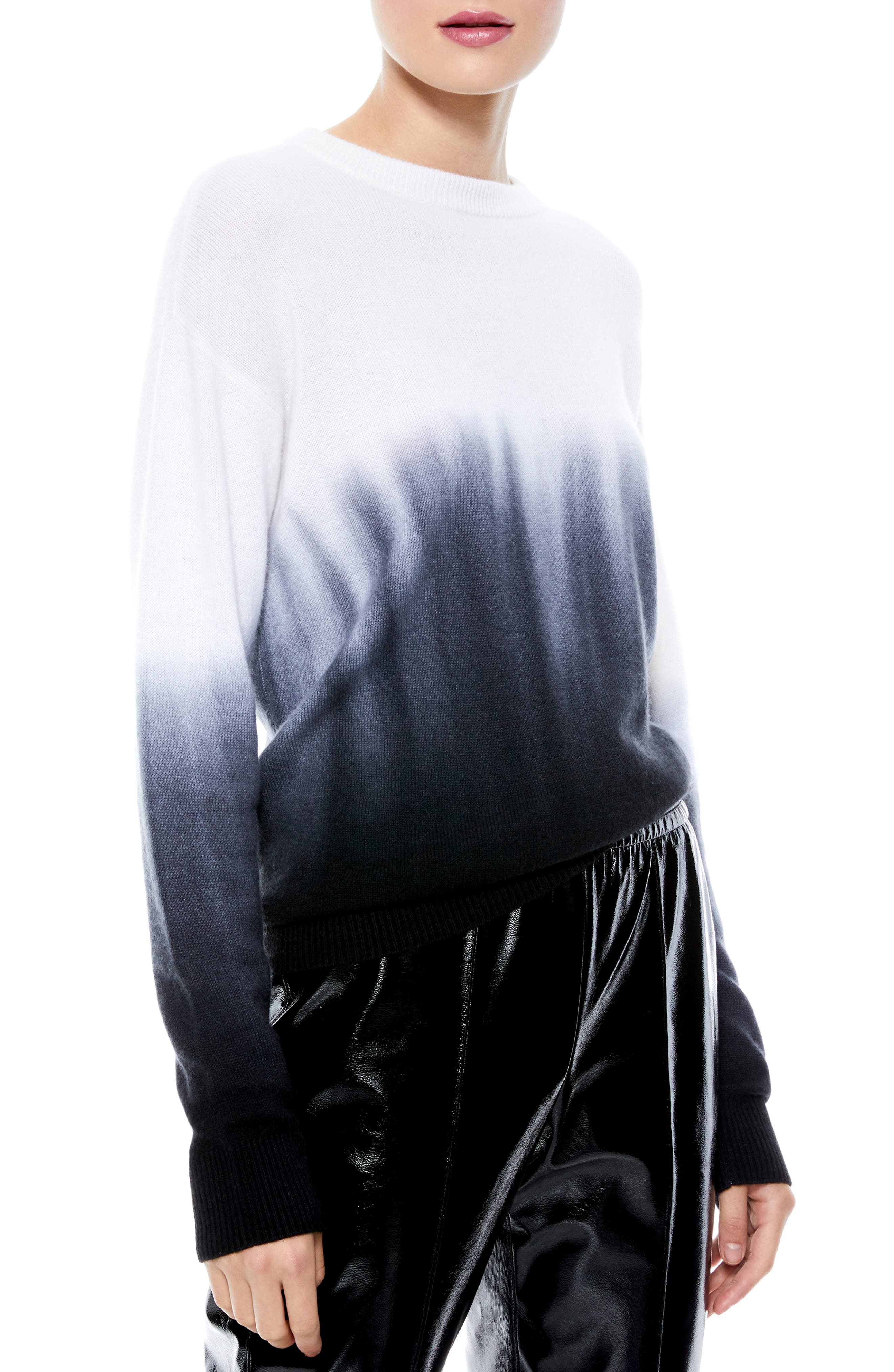 Alice + Olivia Gleeson Dip Dye Cashmere Blend Sweater | Nordstromrack