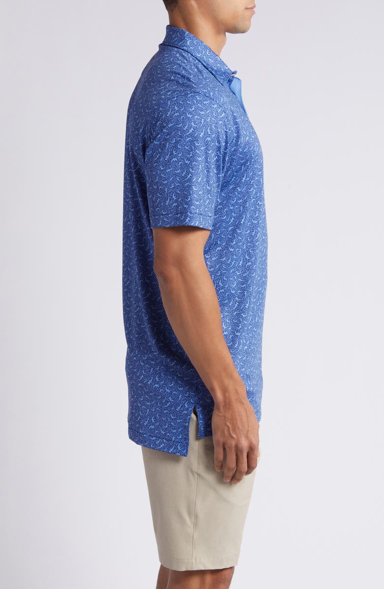 Peter Millar Hammer Time Shark Print Performance Golf Polo | Nordstromrack