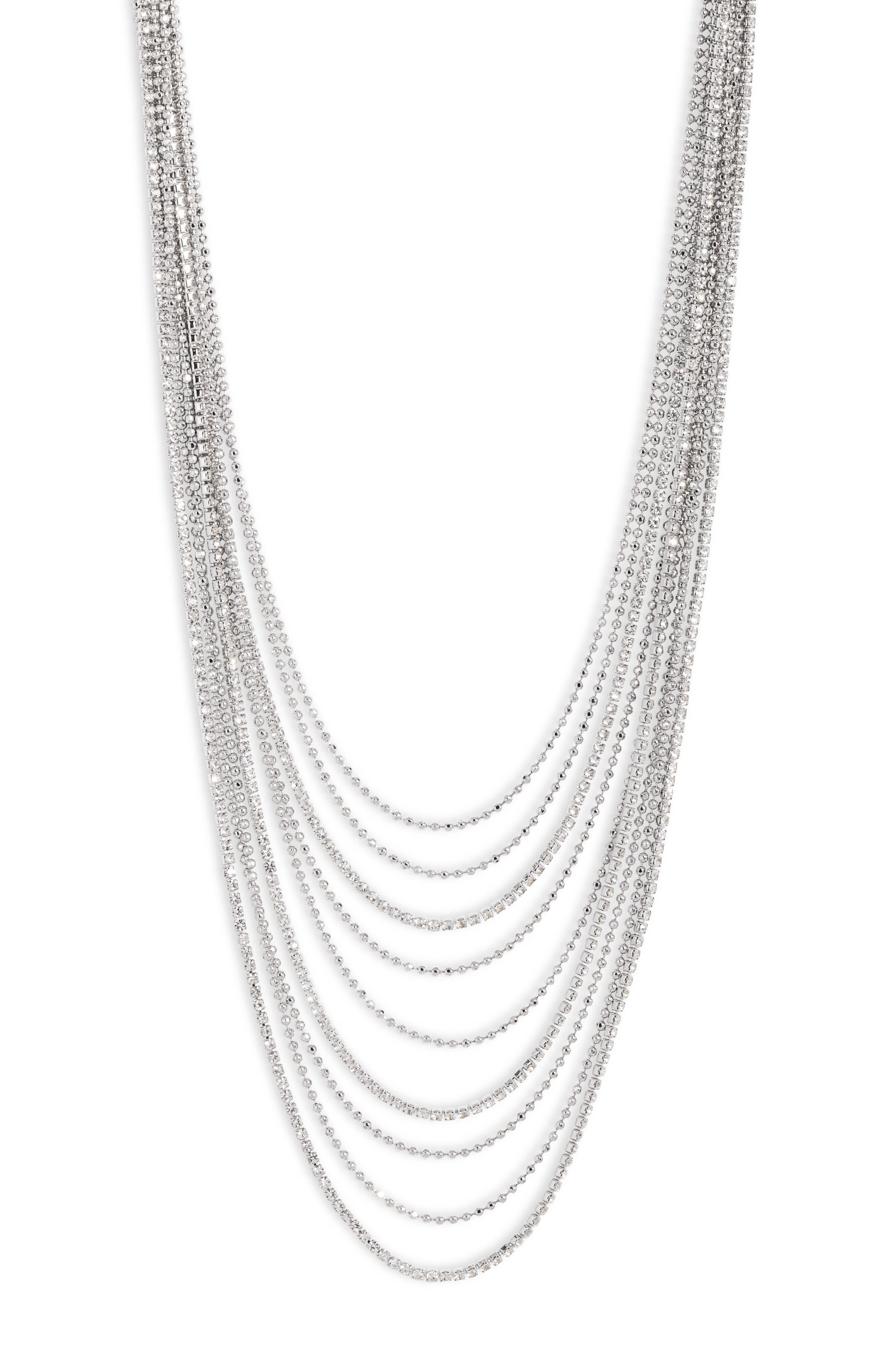 Nordstrom Tennis & Ball Chain Layered Necklace | Nordstromrack