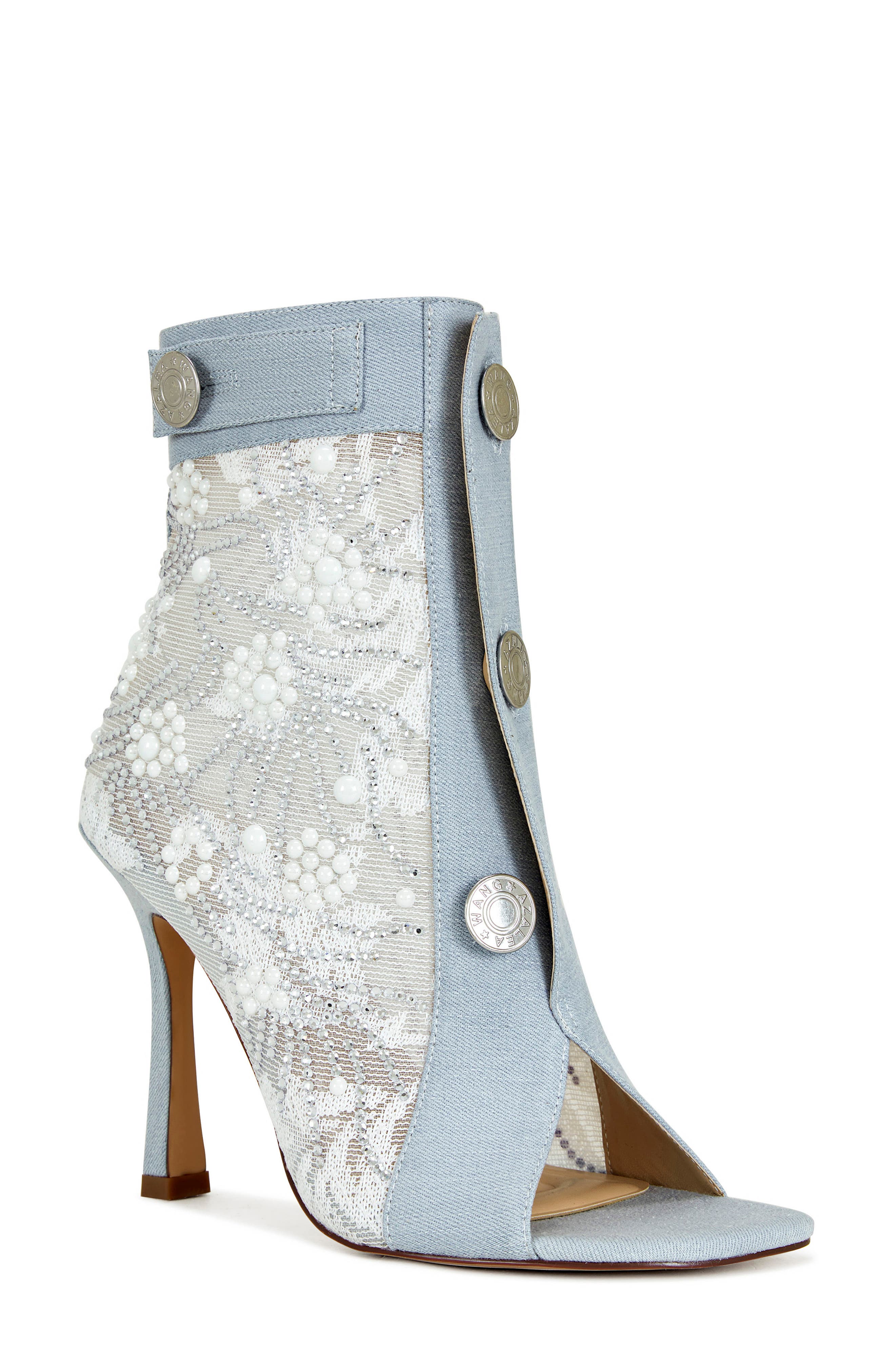AZALEA WANG Tandy Open Toe Bootie (Women) | Nordstromrack