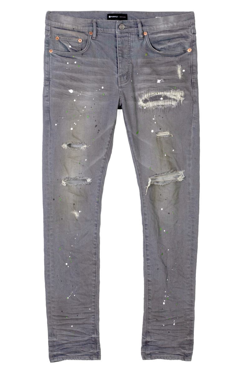 PURPLE BRAND Paint Splatter Skinny Jeans | Nordstromrack