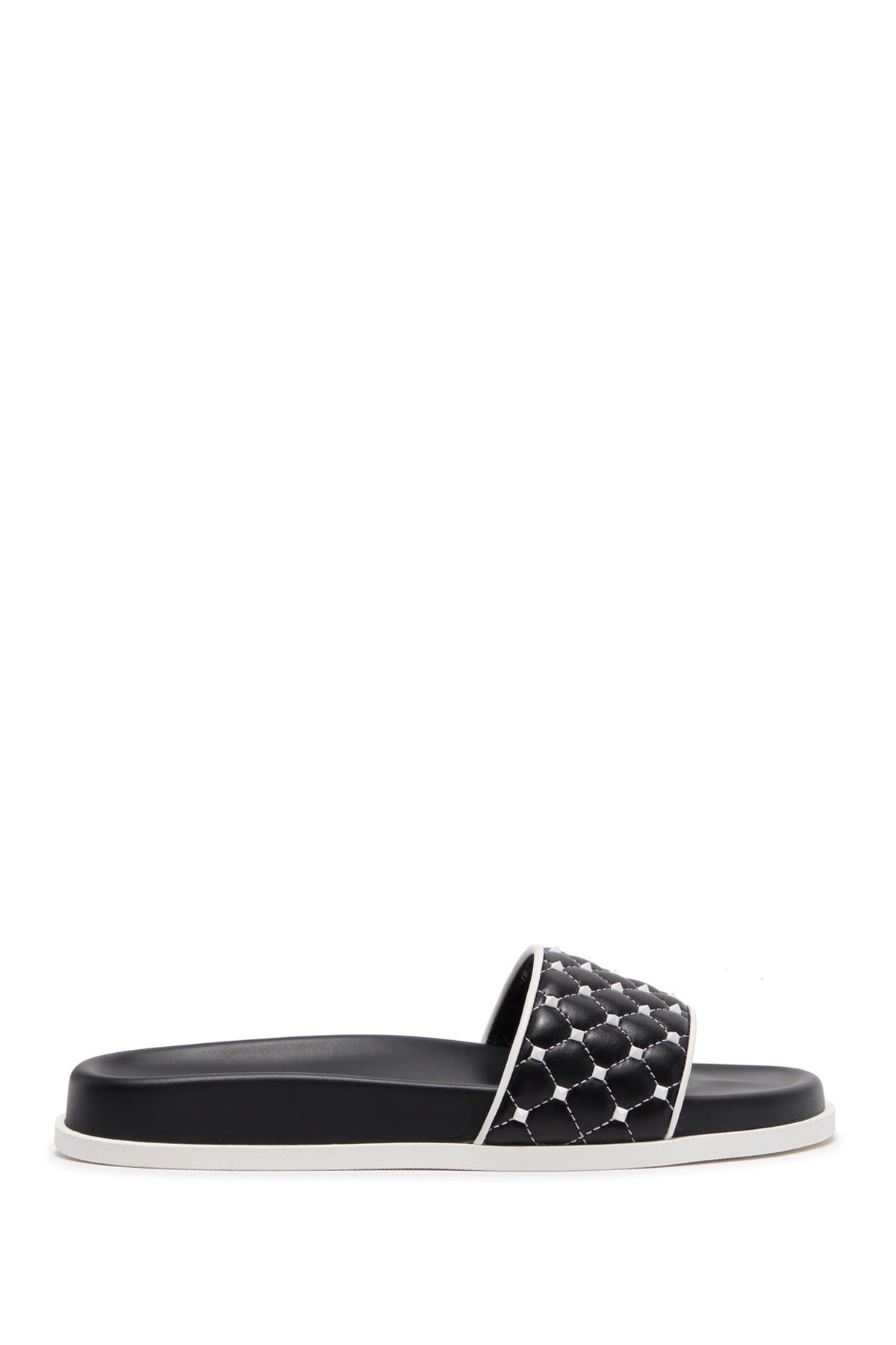 Valentino Free Leather Rockstud Quilted Slide | Nordstromrack