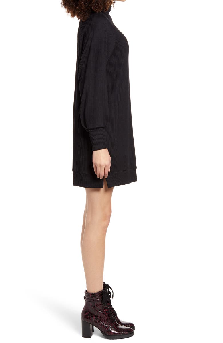 Socialite Long Sleeve Textured Knit Shift Dress | Nordstromrack