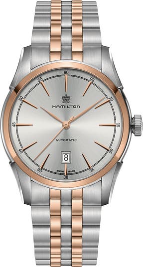 Hamilton Men's Two Tone Spirit of Liberty Bracelet Watch, 42mm ...