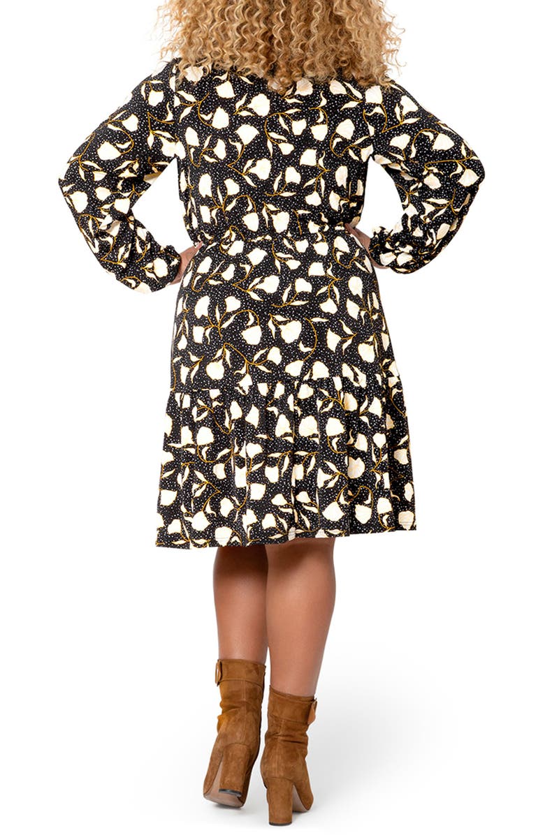 Leota Olive Floral Long Sleeve Dress | Nordstrom