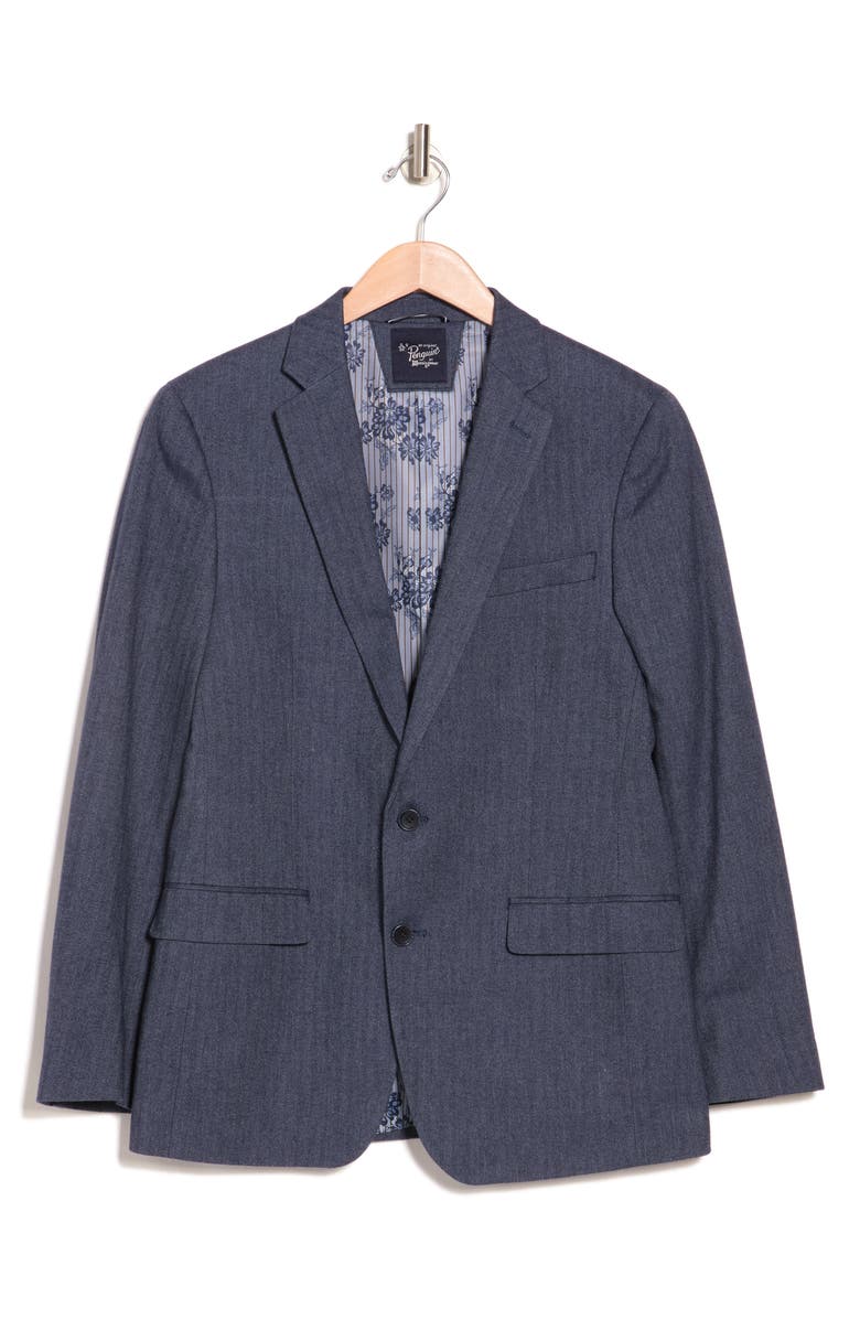 Original Penguin Navy Herringbone Stretch Cotton Suit Jacket ...