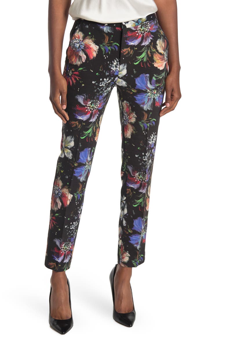 Robert Graham Lydia Floral Tailored Leg Pants | Nordstromrack