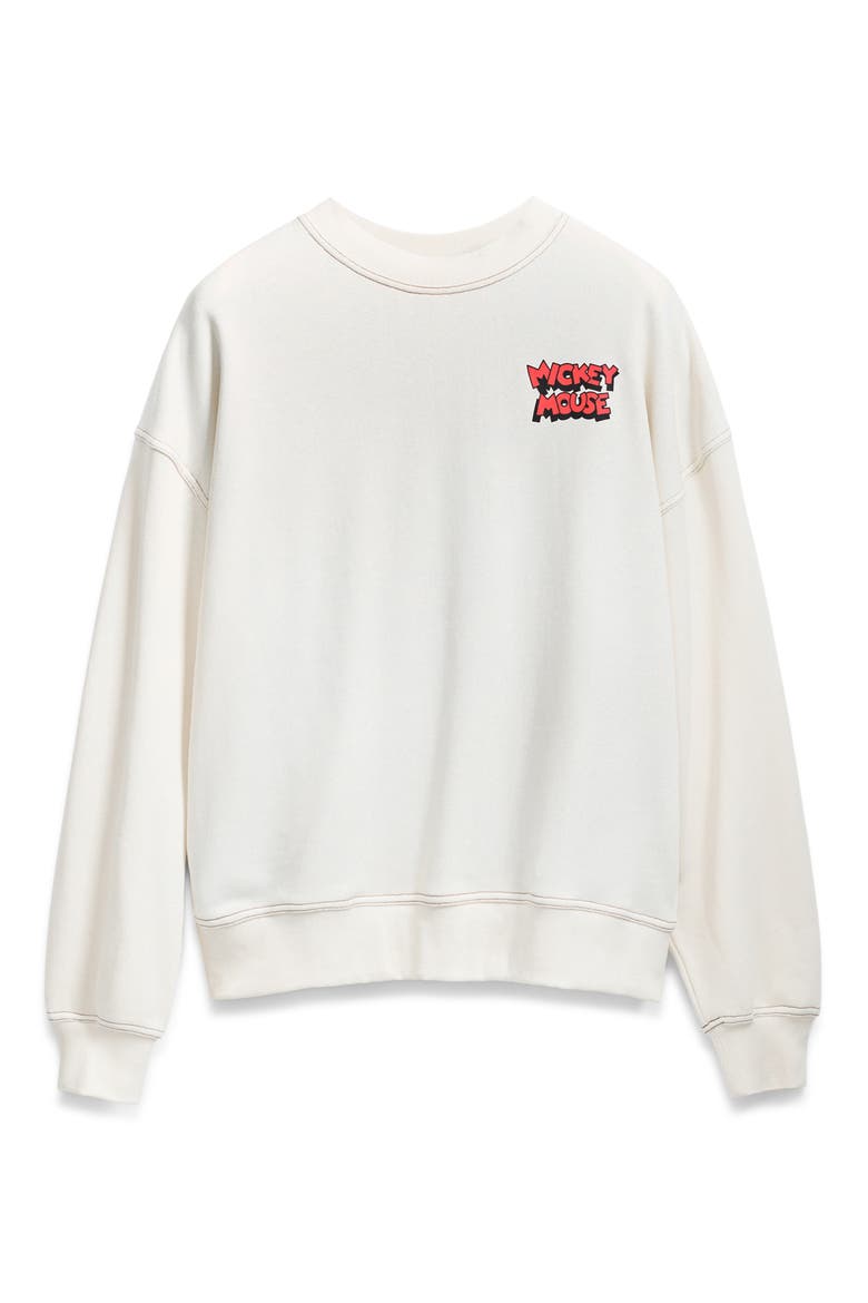 Mickey & Minnie Mixed Media Sweatshirt (Women) | Nordstromrack