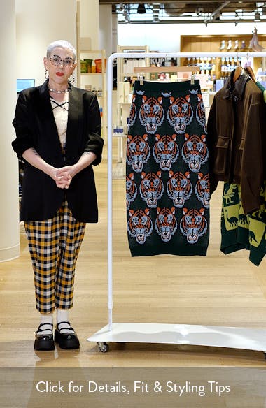 Dressed in Lala Wild Things Knit Midi Skirt | Nordstrom