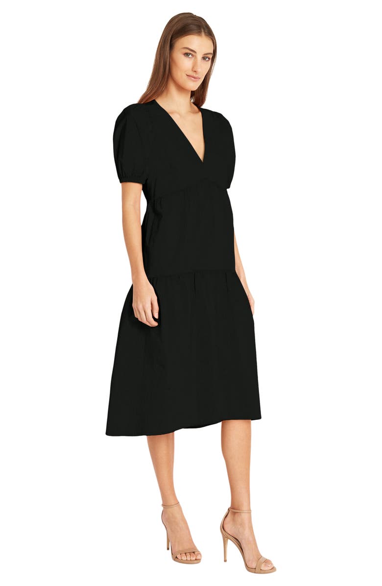 DONNA MORGAN FOR MAGGY Solid Cotton Midi Dress | Nordstromrack