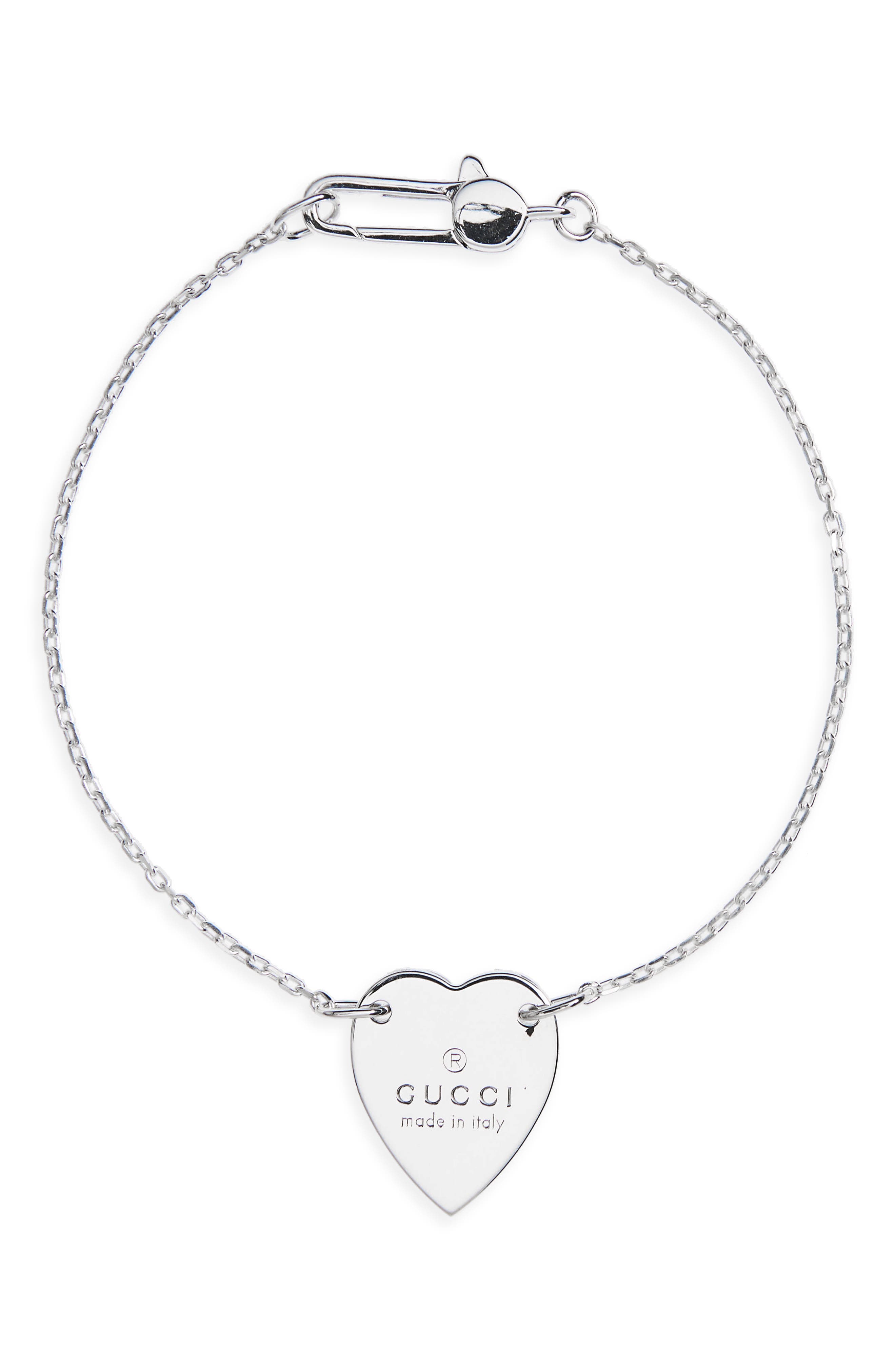 Gucci Trademark Heart Chain Bracelet | Nordstrom