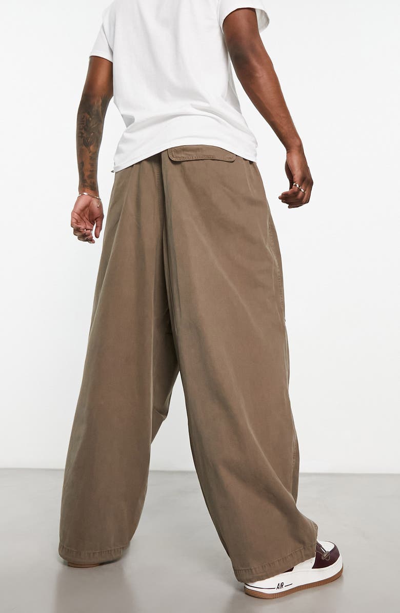 ASOS DESIGN Oversize Cotton Parachute Trousers | Nordstrom