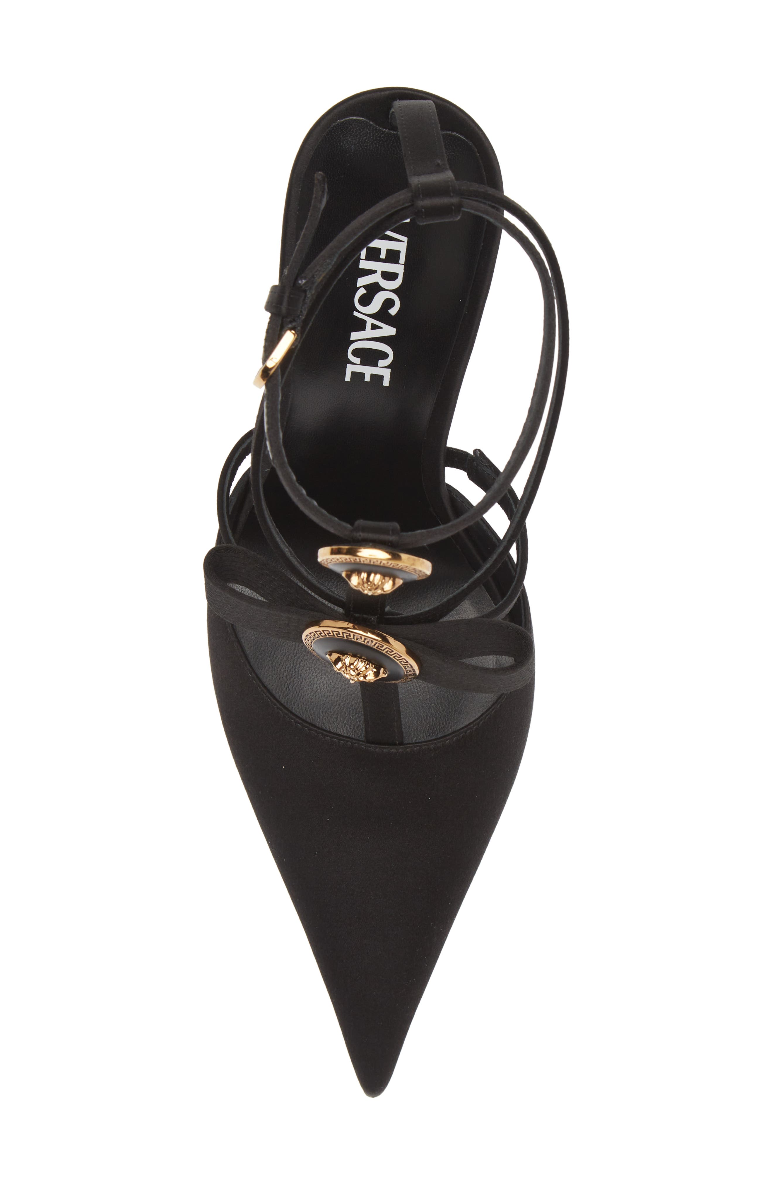 Versace Gianni Ribbon Cage Pointed Toe Pump (Women) | Nordstrom
