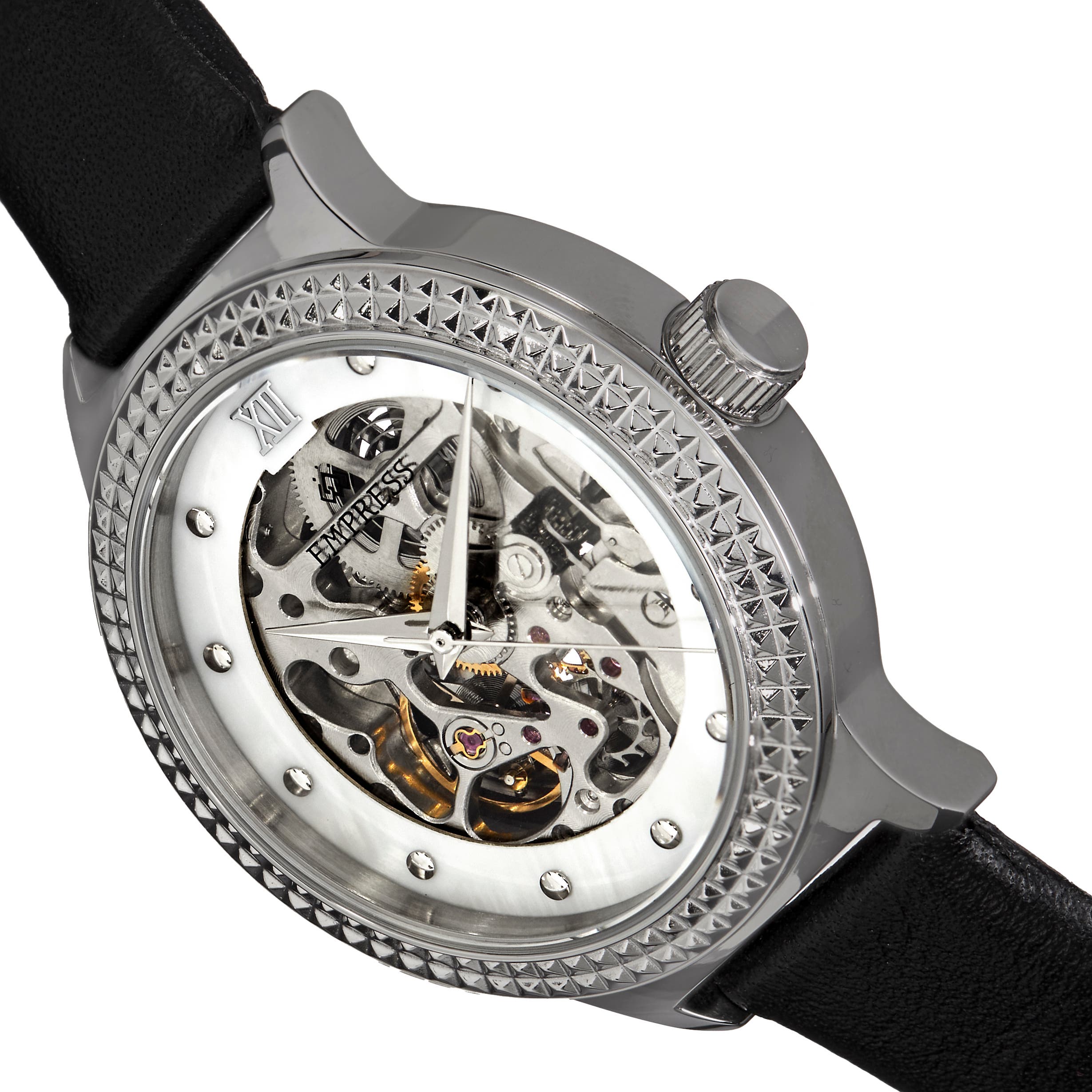 Empress Alice Automatic Skeleton Leather-Band Watch | Nordstrom